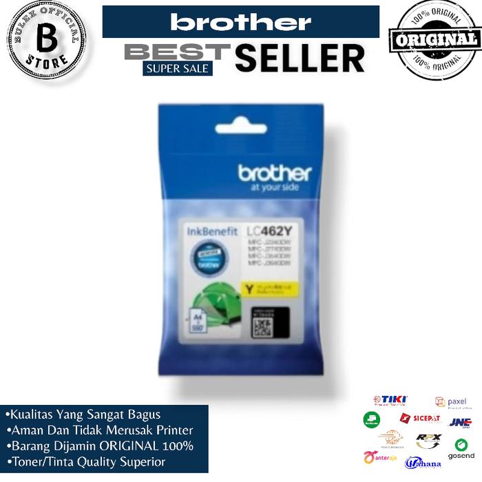 Jual Brother Ink LC-462 BK C M Y For MFC-J3540DW Tinta LC462 ORIGINAL ...