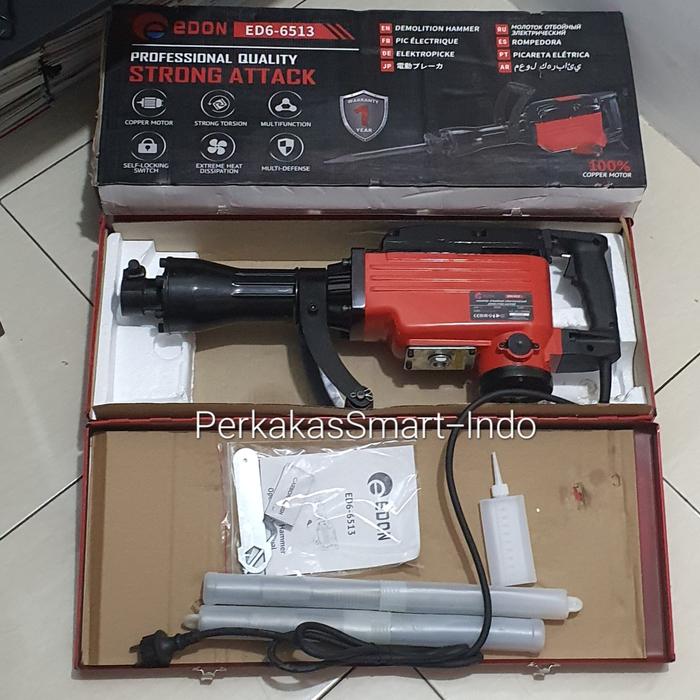Jual EDON mesin bobok beton demolition hammer ed6 6513/jack hamer ed6 ...