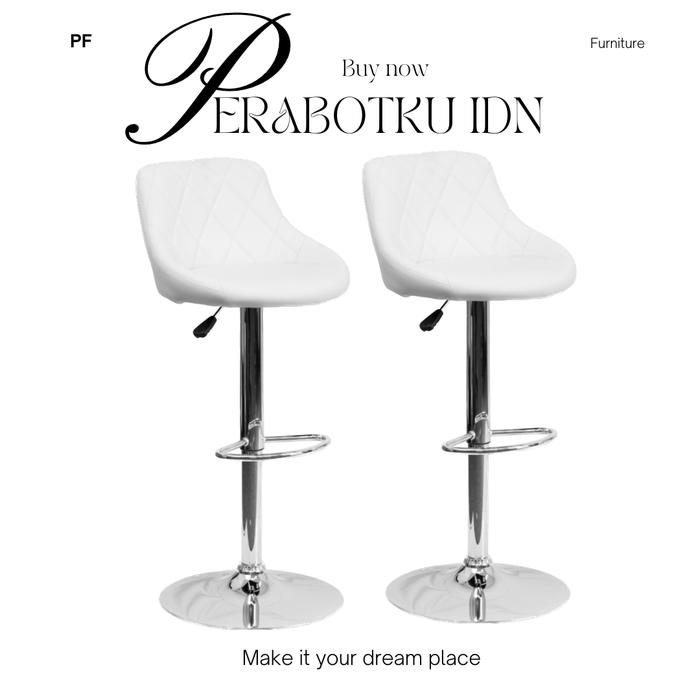 Promo BARSTOOL TINGGI HIDROLIK KURSI BAR CAFE TINGGI BARCHAIR - PUTIH ...