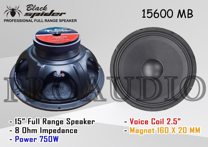 Jual Speaker Black Spider 15600 MB 15 Inch Komponen BlackSpider 15600MB ...