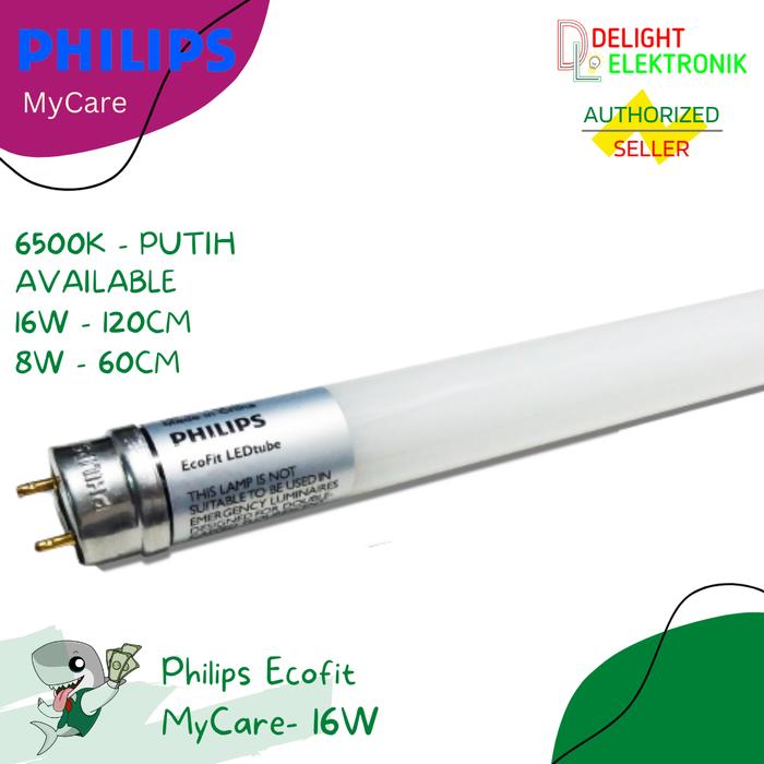 Jual Lampu Neon LEDtube philips T8 Ecofit 16 Watt 1200mm 6500K Putih - Jakarta Pusat - Delight ...