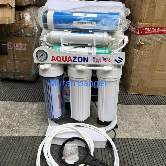 Jual MESIN RO 500GPD AQUAZONE 5STAGE KOMPLIT SET RO 500 GPD USA ...