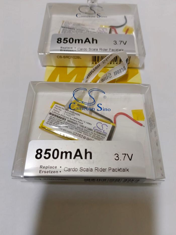Jual Baterai Cardo Packtalk 850Mah bisa buat semua Packtalk BOLD ...