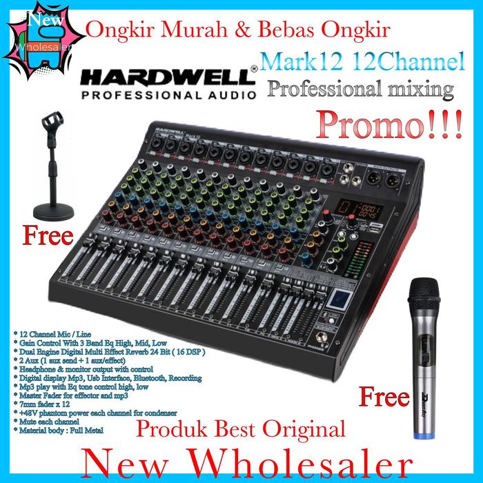 Jual Mixer Audio Hardwell mark 12 Channel Professional Original resmi ...