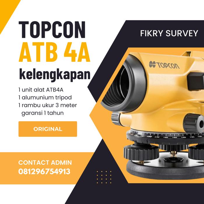 Jual Automatic Level Topcon AT B4A, Waterpass Topcon AT-B4A , Topcon ATB 4A - Jakarta Barat ...