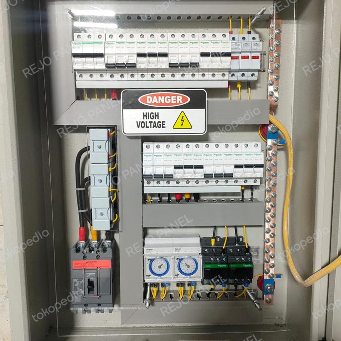 Jual panel distribusi 50a 3phase, MCB 3p 32a - MCB 1p 6/20A- theben ...