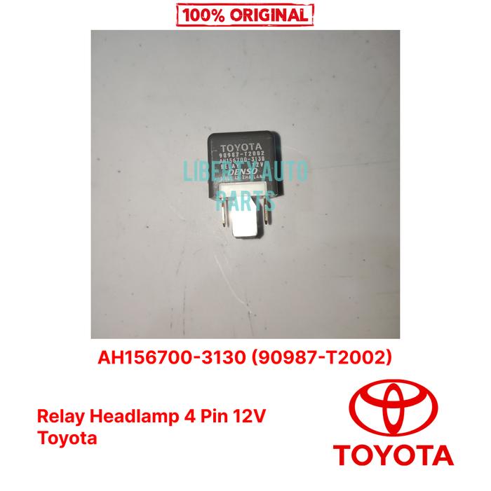 Jual Relay Headlamp 4 Pin 12V Toyota Original AH156700-3130 (90987 ...