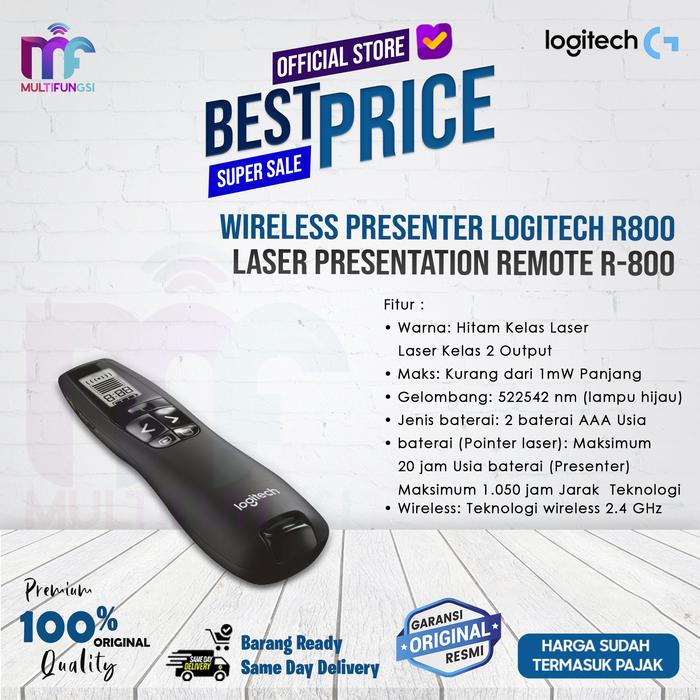 Promo Wireless Presenter Logitech R800 Laser Presentation Remote R-800 ...