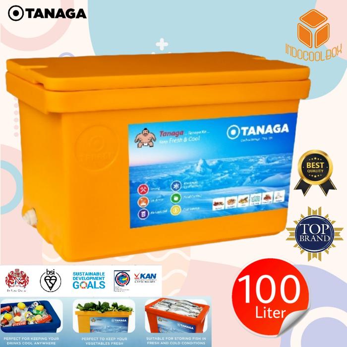 Jual COOLBOX TANAGA 100 Liter COOLER BOX TERMOS ES PENDINGIN BOX IKAN ...