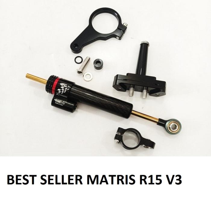 Jual STEERING DAMPER R15 V3 MATRIS STABILIZER STANG MATRIS CARBON ...