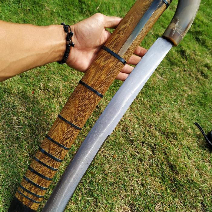 Promo Golok Sembelih Golok Berkebun panjang 40 cm Gagang Asli tanduk ...
