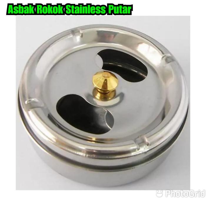 Jual Asbak rokok portable stainless asbak rokok putar asbak besi - Kota ...