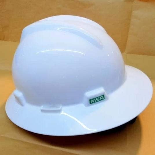 Jual HELM SAFETY MSA V-GARD FULL BRIM FASTRACK ORIGINAL / SAFETY HELMET ...