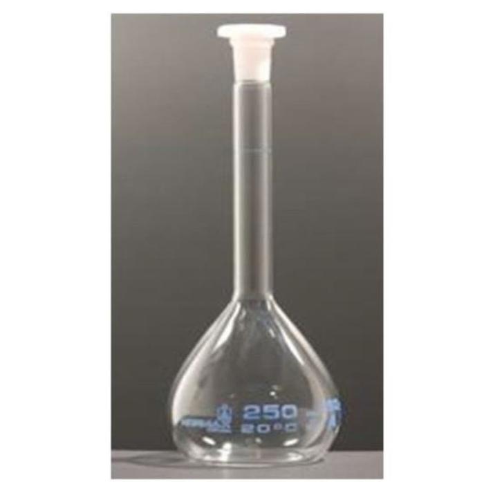 Jual VOLUMETRIC FLASK 250mL Class A with Plastik Stopper Clear Glass ...