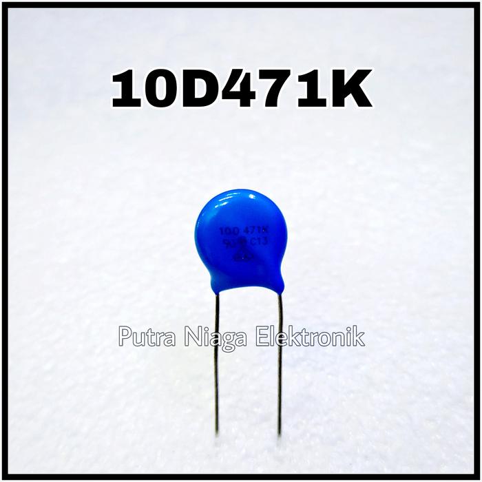 Jual Varistor 10D471K TNR MOV Metal Oxide Varistor ZNR 300V AC / 385V ...