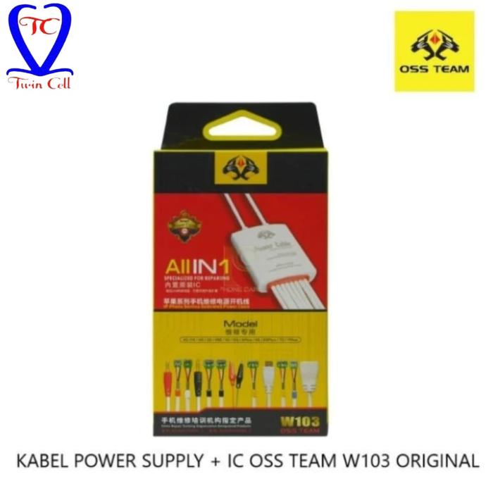 Jual KABEL POWER SUPPLY + IC OSS TEAM W103 ORIGINAL - Jakarta Pusat - TWIN CELL | Tokopedia
