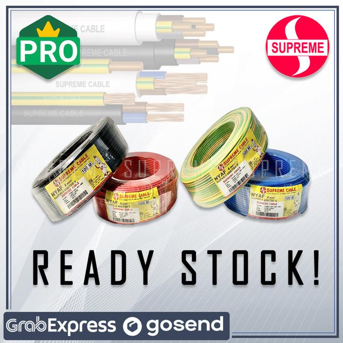 Jual KABEL SUPREME NYAF 1x4 100 meter 1 x 4 100M 100METER - Jakarta Pusat - Plasma Jaya Electric ...