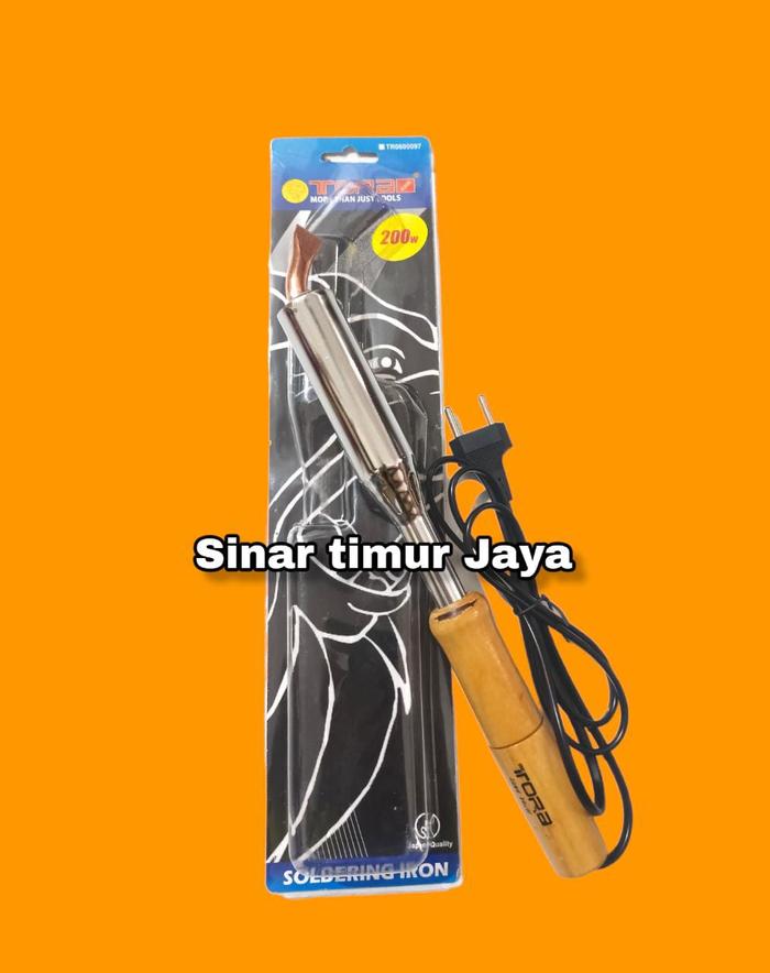 Jual Tora Electric Iron Solder Listrik Besar 200 Watt Model Lurus Gg ...