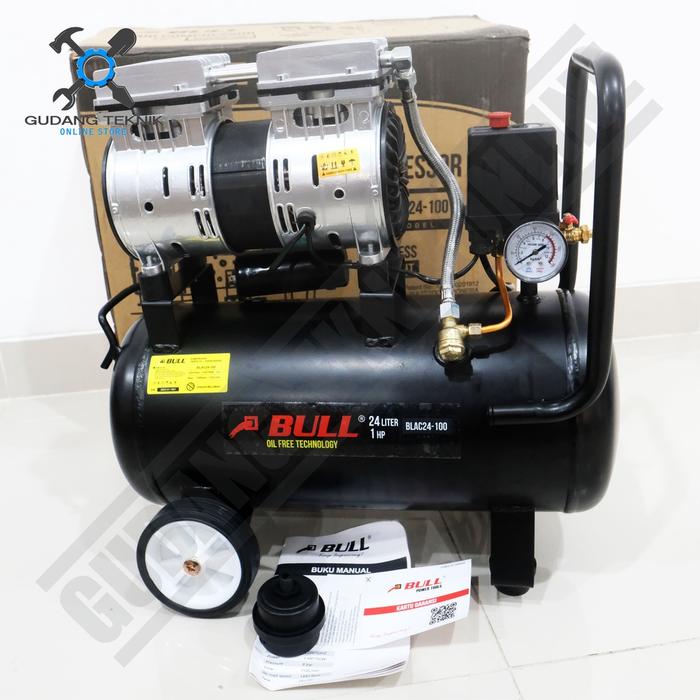 Jual Air Compressor Kompresor Angin Tanpa Oli 24 Liter 1 HP BLAC24-100 ...