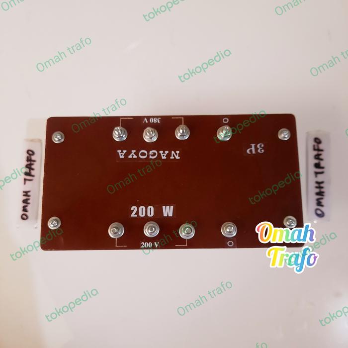 Jual trafo step up dan down auto 3 phase 200 watt 0 380v / 0 200v ...