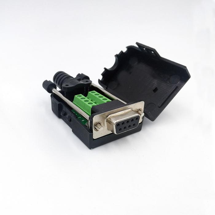 Jual DB9 Terminal Connector Female Cover - DB9F Longscrew - Kota ...