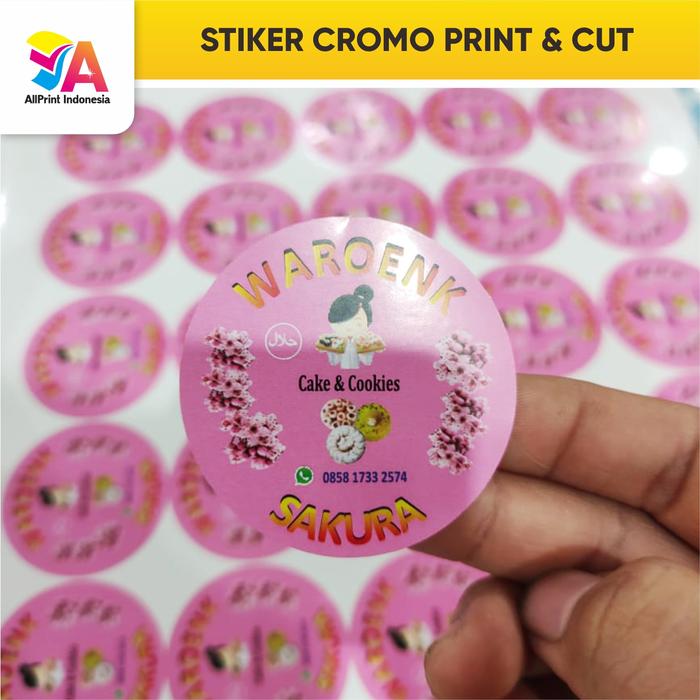 Jual Cetak Stiker Cromo / Kertas Stiker kromo / Print Sticker Chromo ...