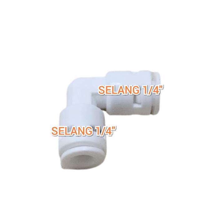 Jual Fitting RO Elbow Selang 1/4" X Selang 1/4" Fitting RO Reverse ...