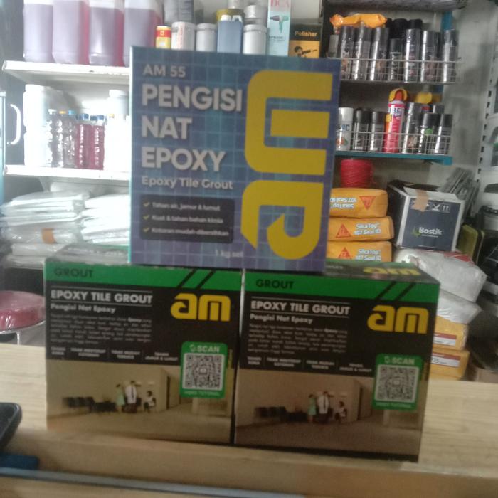 Jual am 55 tile grout epoxy WHITE 3K @1KG EPOXY PENGISI NAT KOLAM ...