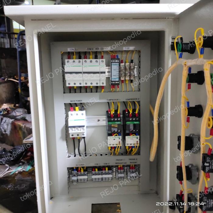 Jual panel kompresor, panel dol 2,2kw - panel pompa bergantian - MCB 3p ...
