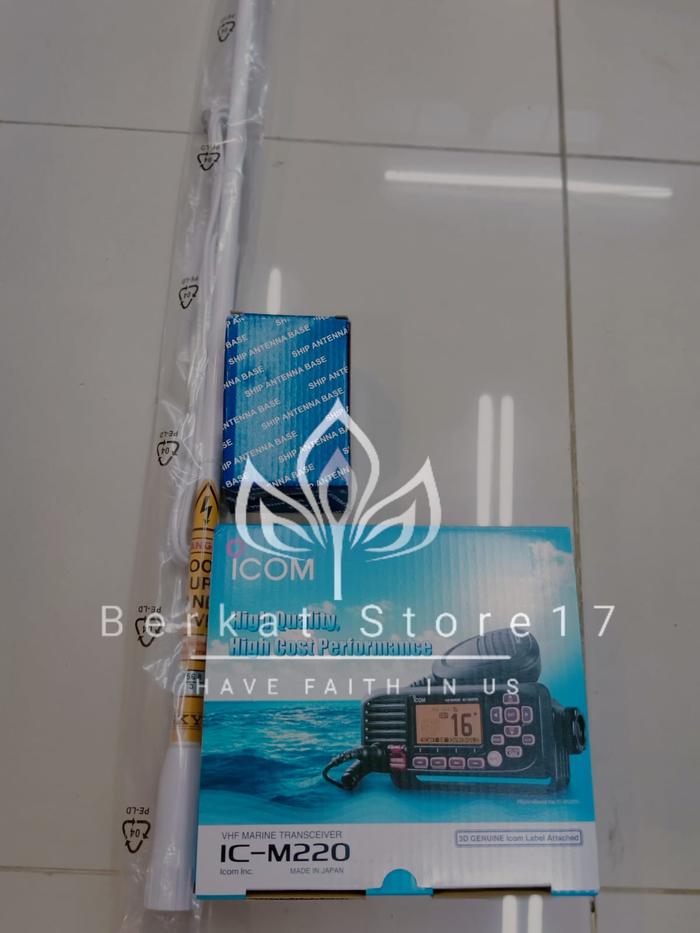 Jual Paket Radio Rig Marine ICOM M220 + Antenna Sky2 VHF (bracket ...