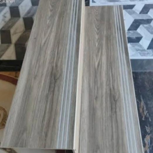 Jual Granit tangga lantai / ubin motif kayu 30x90/ 30x100 custom ukuran ...