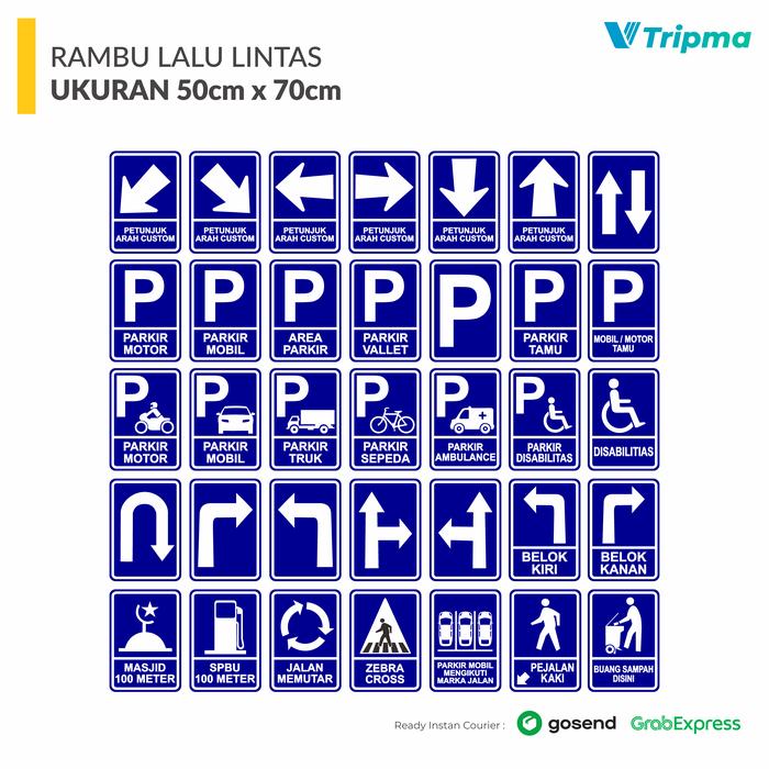 Jual Rambu Ukuran 50cm x 70cm - Composite 3mm + Sticker Reflective ...