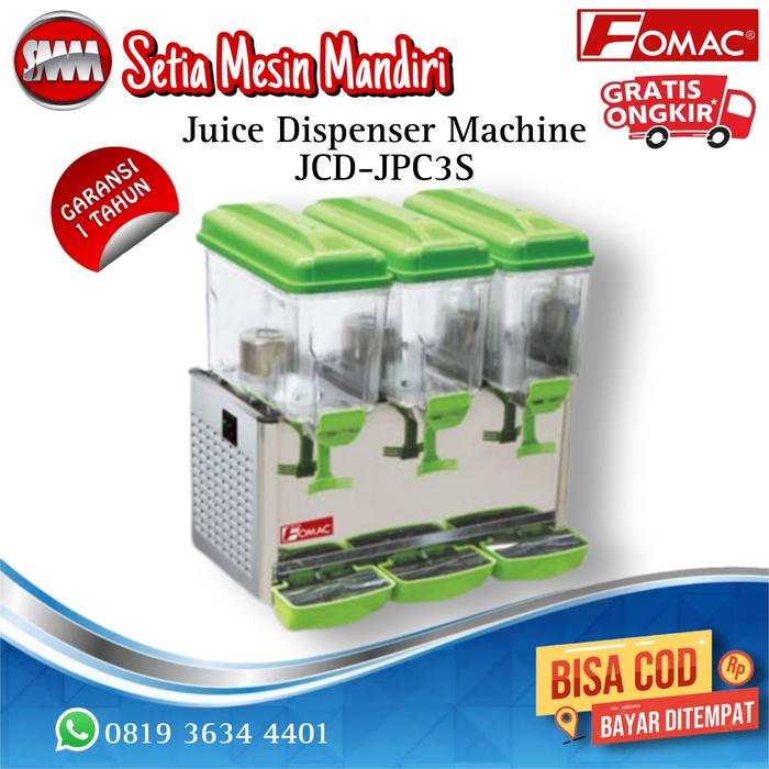 Jual Juice Dispenser 3 Tabung Pendingin Minuman JCD-JPC2S FOMAC ...