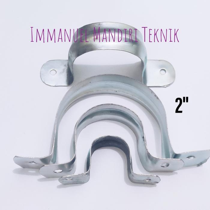 Jual Klem pipa 2 inch plat / klem omega / pipe clamp 2 inch - Jakarta ...