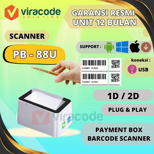 Jual OMNI BARCODE SCANNER 1D-2D IWARE PB88U PAYMENT BOX QRIS / DANA ...