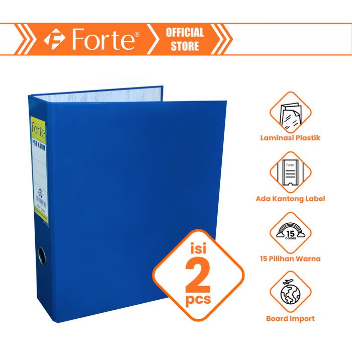 Jual [Forte] [2pcs] Ordner Enduro+ Premium Folio F4 75mm - Biru ...