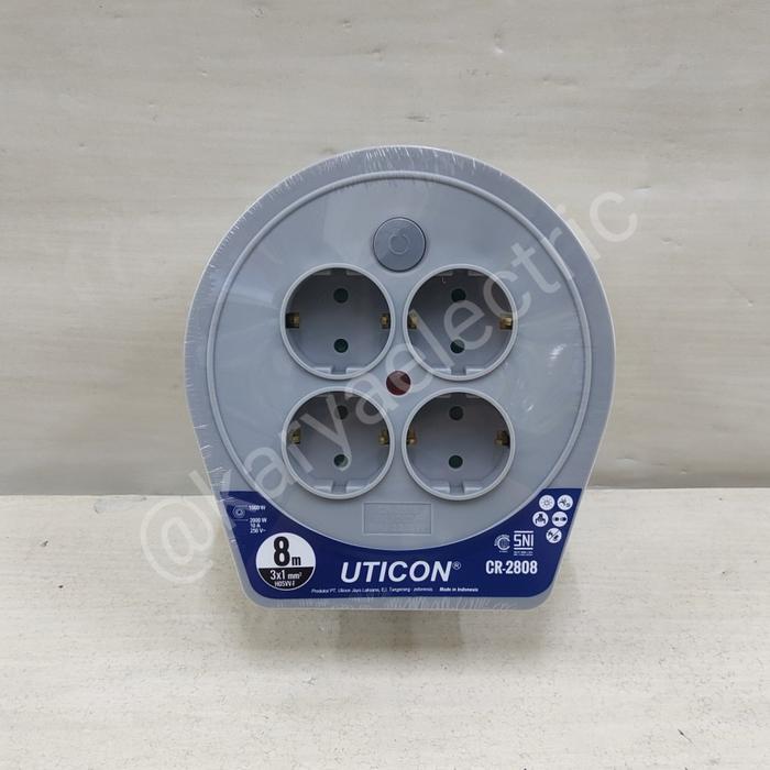 Jual KABEL ROLL UTICON CR-2808 8METER STOP KONTAK UTICON ROLL + SAKLAR CP - Jakarta Barat ...