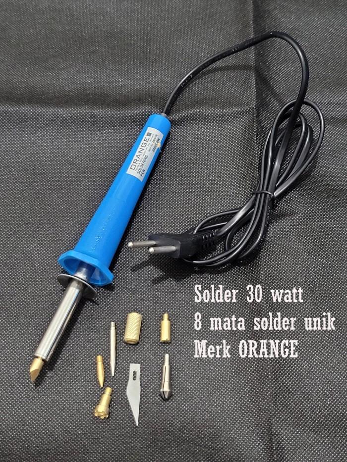 Jual Solder Multifungsi 30 Watt Set 3 in 1 ORANGE Solder Listrik ...