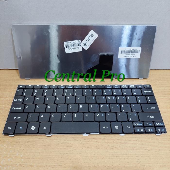 Jual Keyboard Acer Aspire One 532 D255 D257 D260 D270 522 HITAM ...