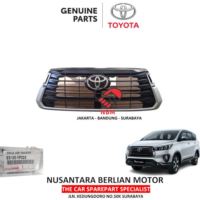 Jual GRILLE RADIATOR INOVA REBORN 2021 53100YP320 GENUINE PARTS TOYOTA ...