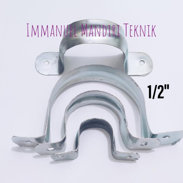Jual Klem pipa 1/2 plat / klem omega / pipe clamp 1/2 - Jakarta Utara ...