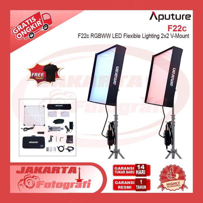 Jual Aputure Amaran F22c RGBWW LED Flexible Lighting 2x2 V-Mount -ORI ...