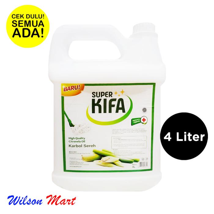 Jual SUPER KIFA PEMBERSIH LANTAI KARBOL SEREH 4000 ML 4 LITER DERIGEN ...