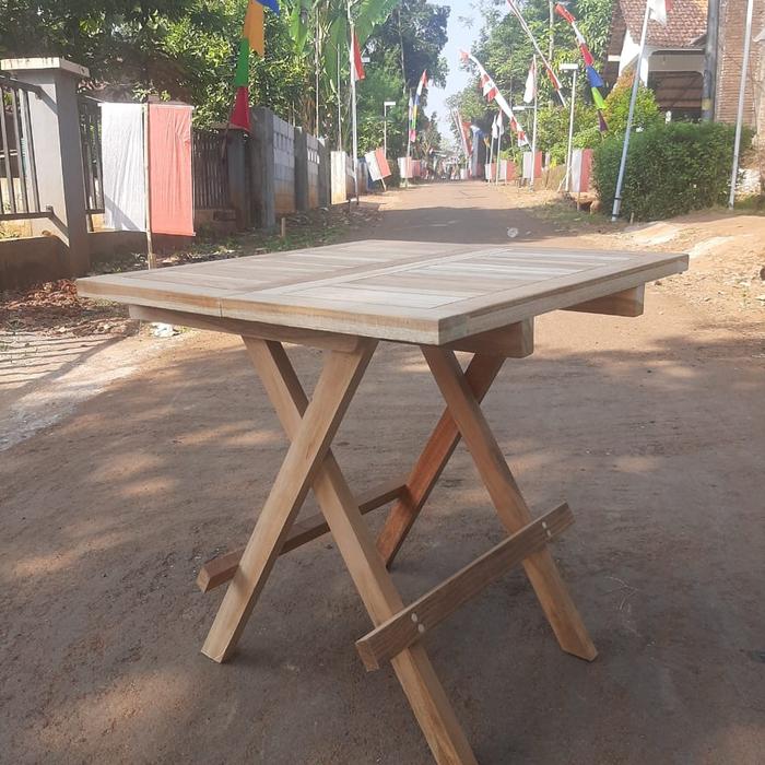 Jual Meja piknik lipat kayu jati - Kab. Jepara - ISMOYOJATI57 | Tokopedia