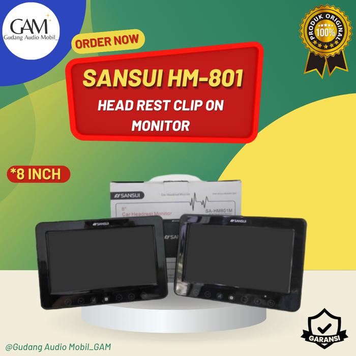 Jual HEAD REST CLIP ON MONITOR 8 INCH SANSUI SA-HM801 / HEADREST SANSUI ...
