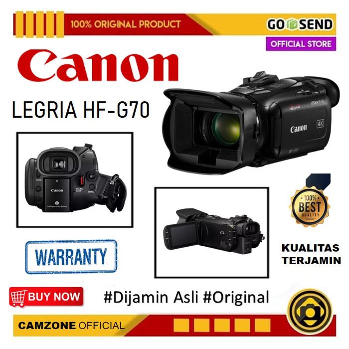 Promo Canon Legria HF-G70 HFG70 5-Axis IS 4K UHD Camcorder Handycam Camera Cicil 0% 3x - Jakarta ...