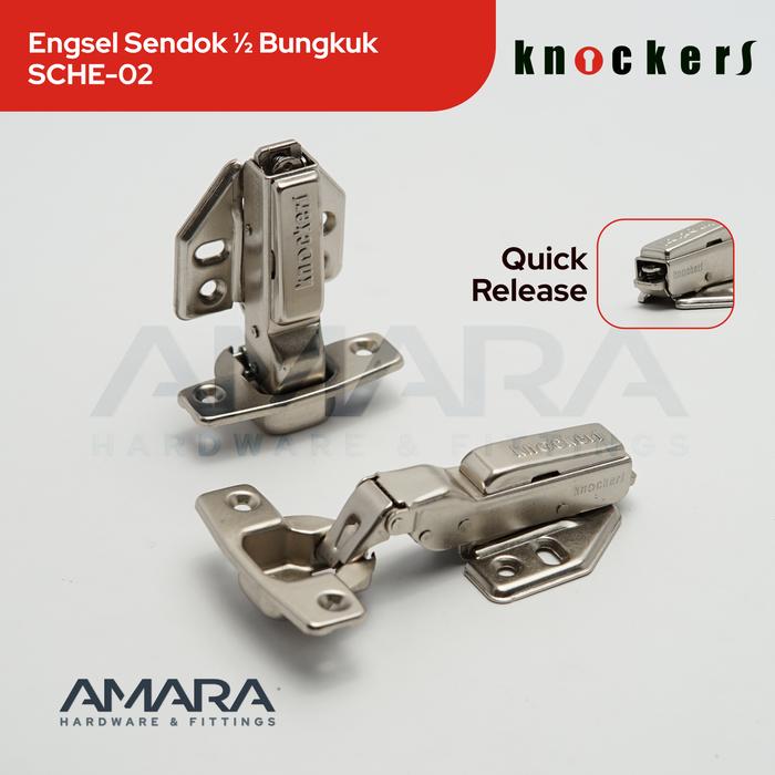 Jual Engsel Pintu Engsel Lemari KNOCKERS Setengah Bengkok Slowmotion ...