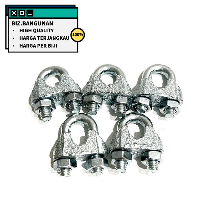 Jual KLEM SELING 8MM - WIRE ROPE CLAMP PENGIKAT TALI BAJA KUKU MACAN 8 ...