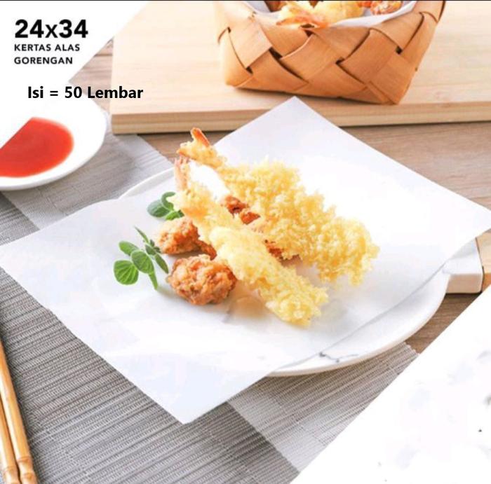 Jual 24x34 Kertas Alas Gorengan Penyerap Resap Minyak Snack Food Grade ...
