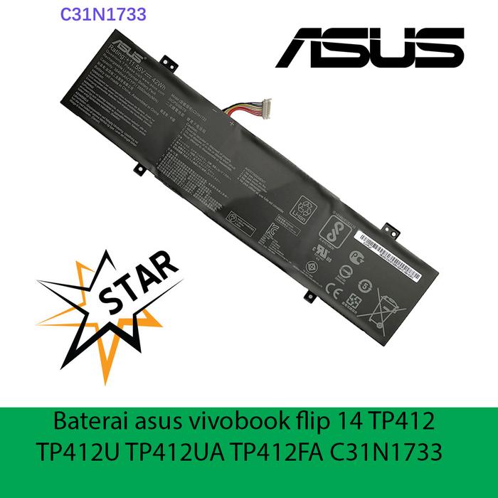 Jual Baterai Asus Vivobook 14 TP412 TP412FA TP412UA C31N1733 - Jakarta ...